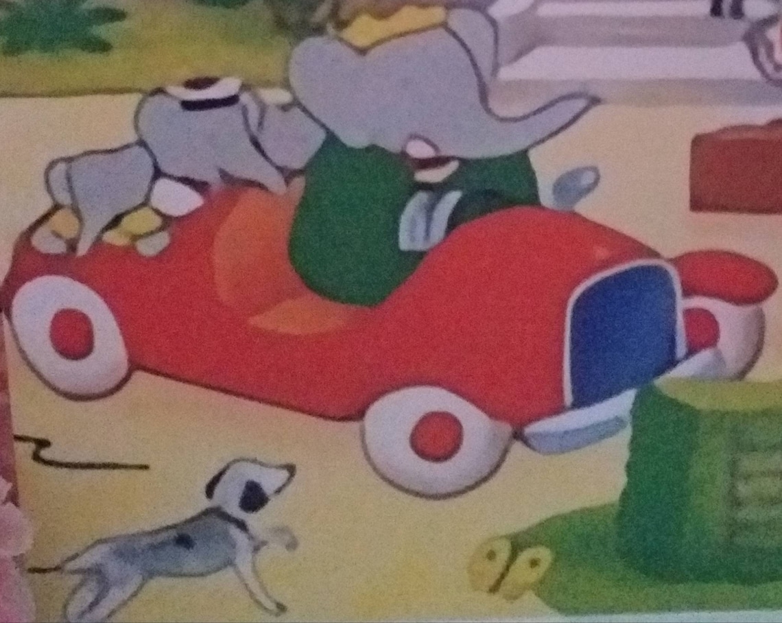 Babar Greetings Card or Happy Birthday Card Blank Inside From My Own ...