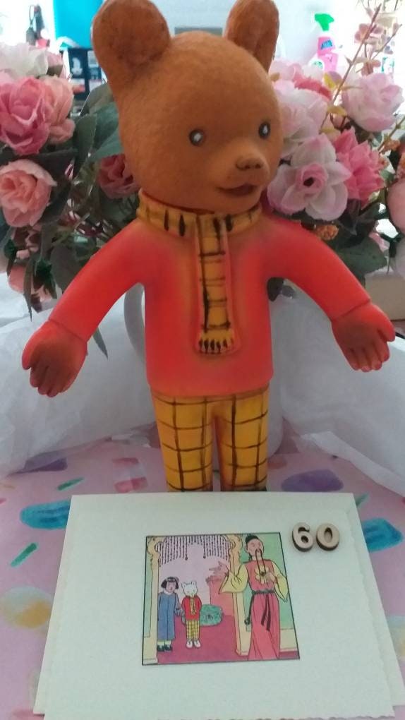 Rupert Bear Greetings Cards - 60th Birthday Cards Handmade With ...