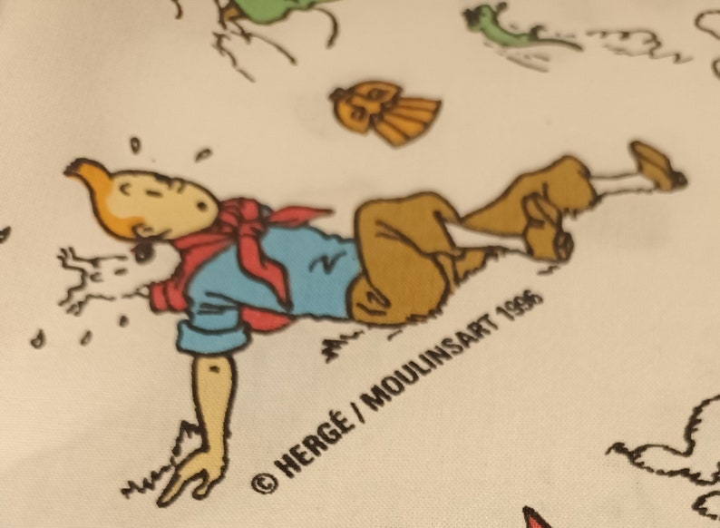 Tintin Fabrics Vintage Hergè Fabric From 1990s Onwards - Prisoners of ...