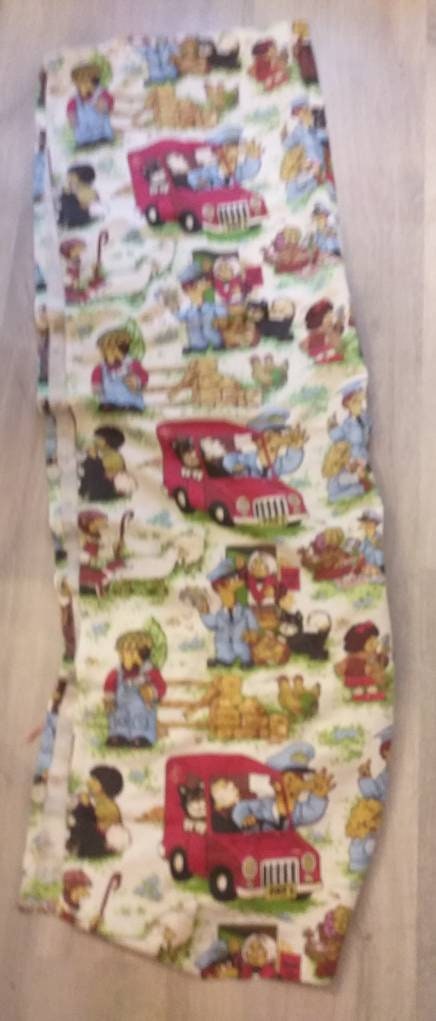 Postman Pat Fabric & Curtains 1980s. Vintage Barkcloth or Unused Cotton ...