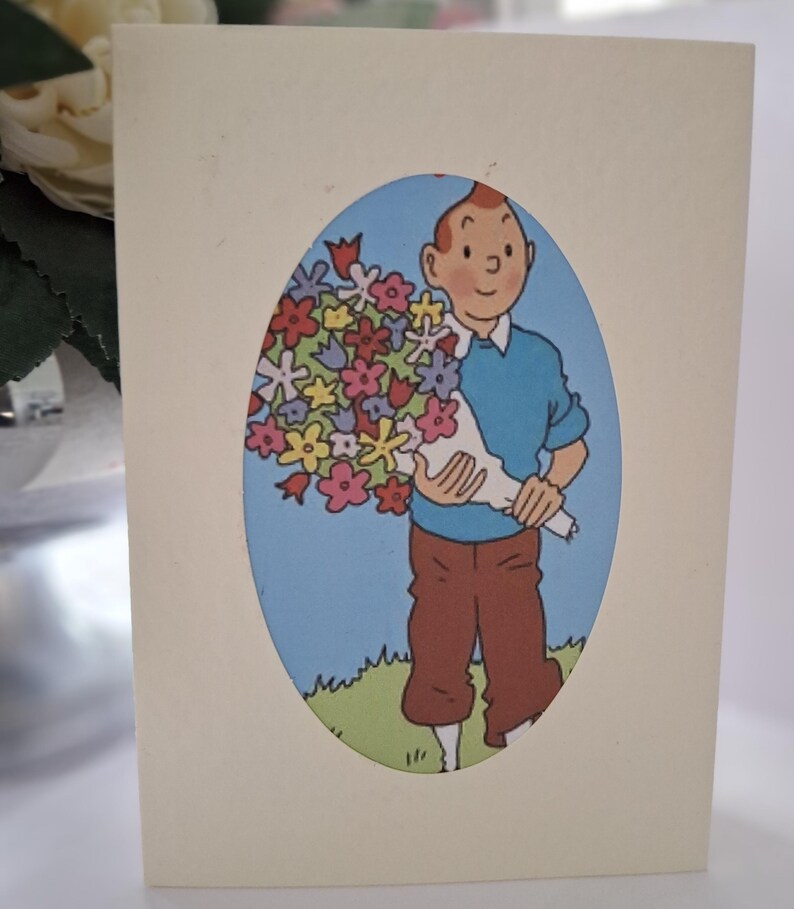 Tintin & Snowy Happy Birthday and Greetings Cards Gorgeous Tintin and ...