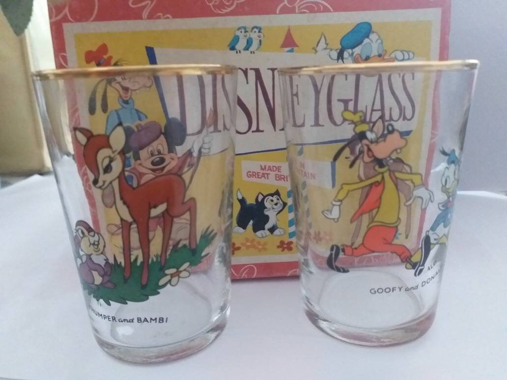 Bambi & Donald and Goofy Boxed Walt Disney Vintage Glasses - Etsy