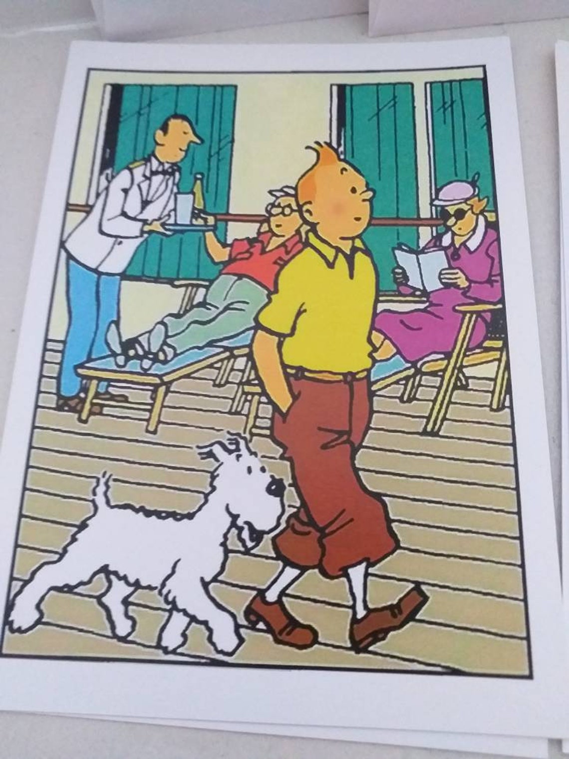 Tintin Vintage Hergè Packs of 4 Picture Post Cards Tintin and - Etsy