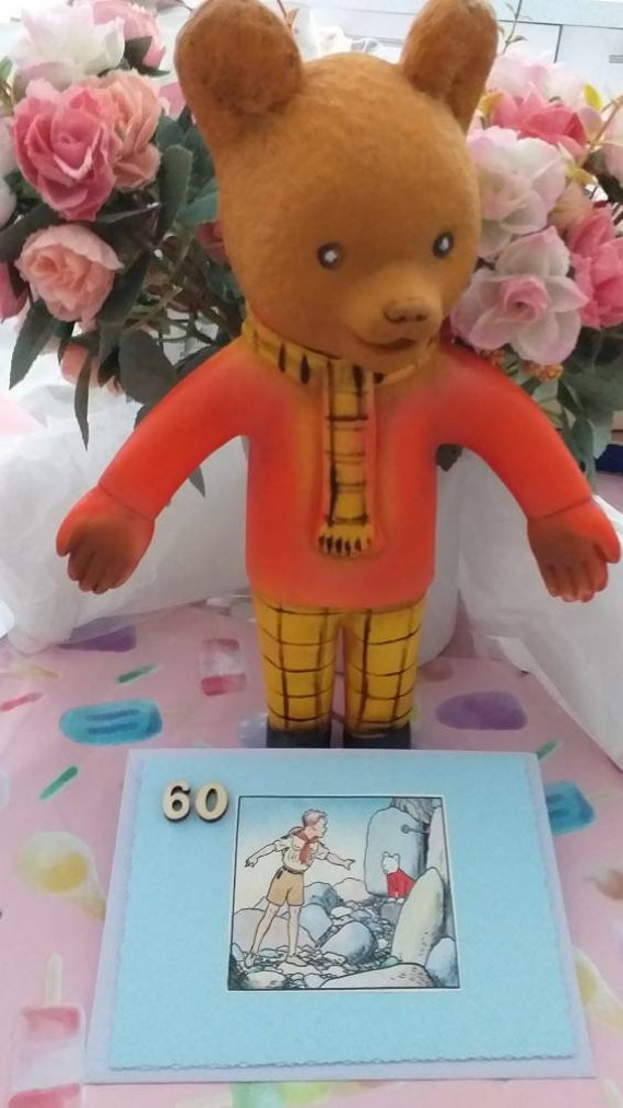 Rupert Bear Greetings Cards 60th Birthday Cards Handmade | Etsy