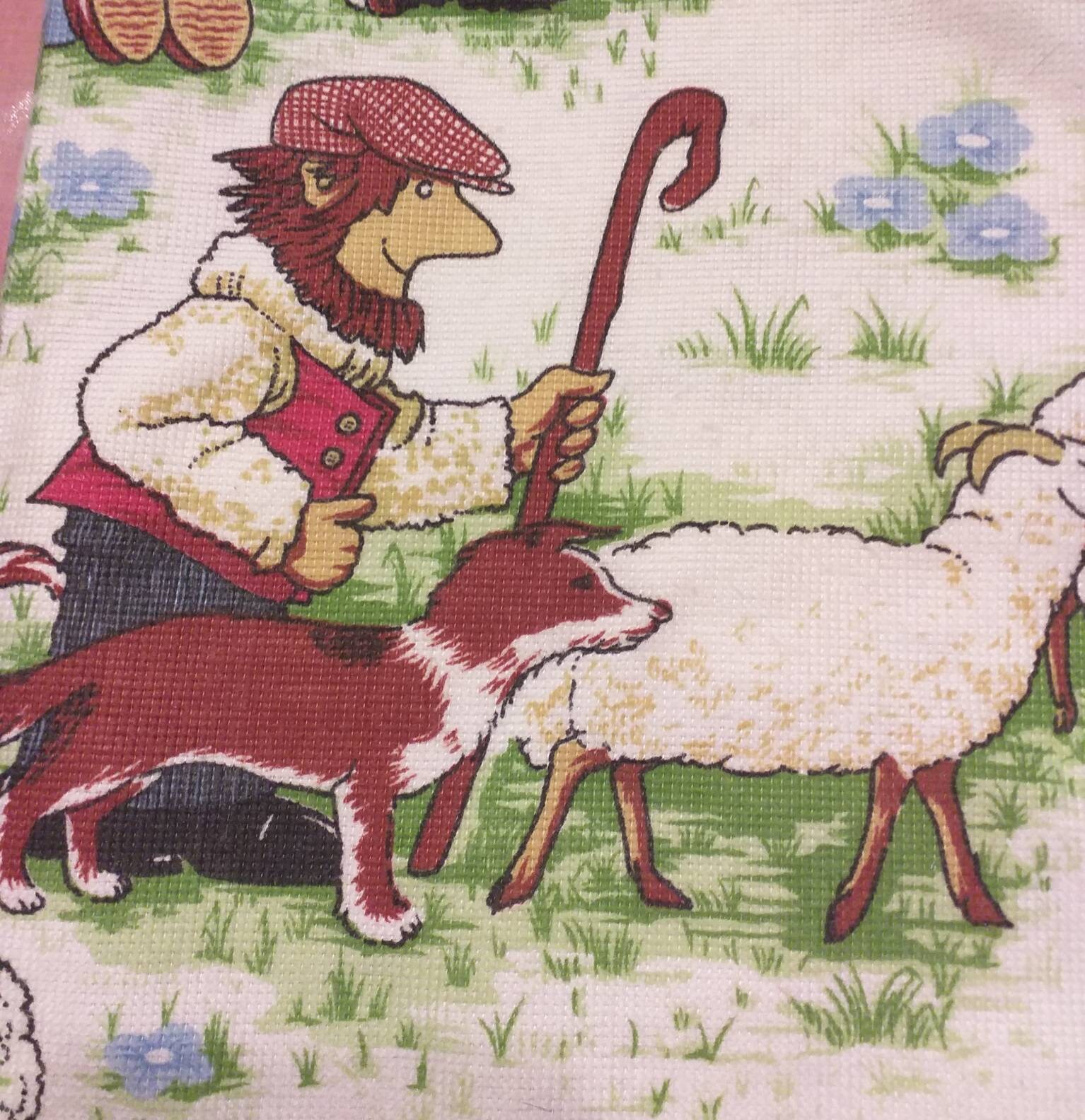 Postman Pat Fabric & Curtains 1980s. Vintage Barkcloth or - Etsy