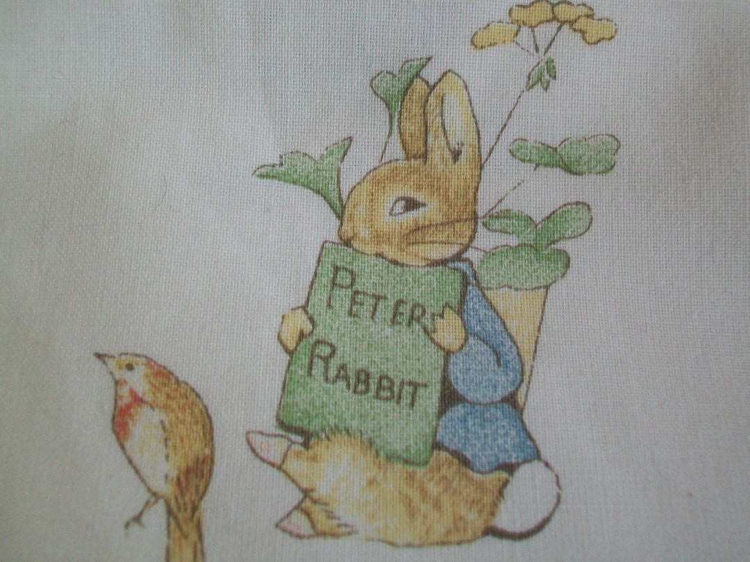 Peter Rabbit Fabric 3 Lovely Beatrix Potter Vintage Fabrics Gorgeous ...