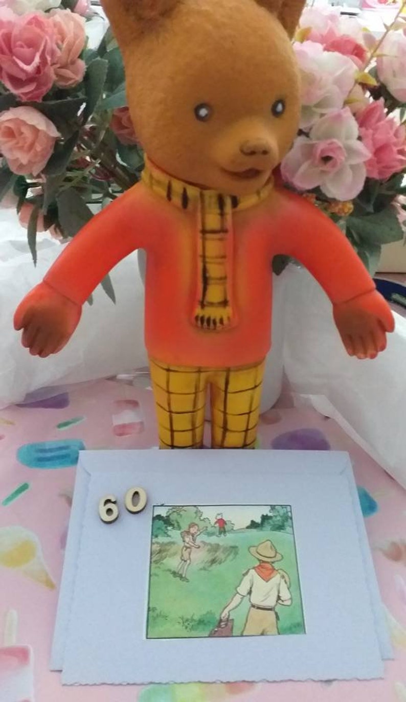 Rupert Bear Greetings Cards - 60th Birthday Cards Handmade With ...