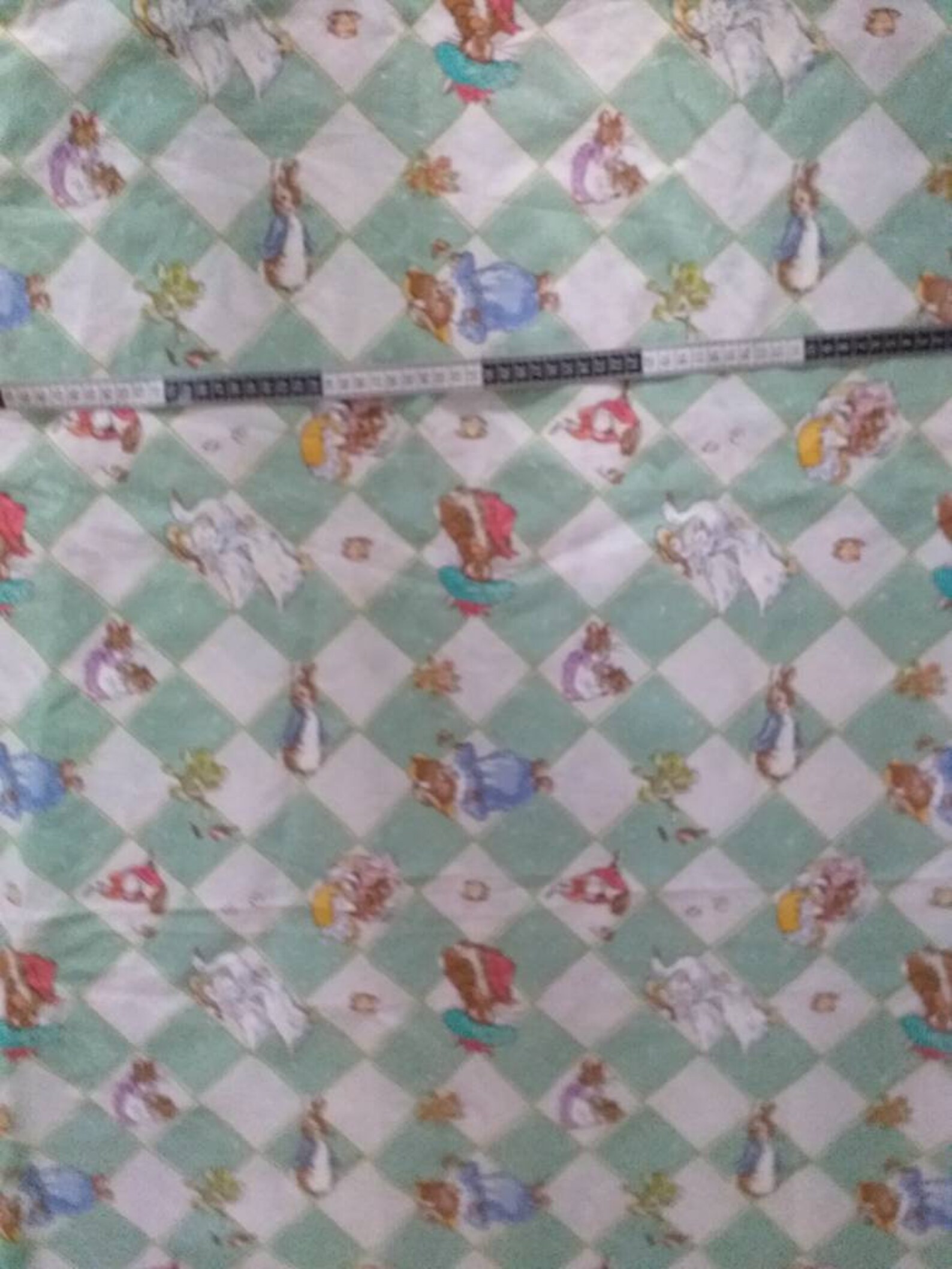 Peter Rabbit Fabric 1950s & Various Vintage Beatrix Potter Fabrics ...