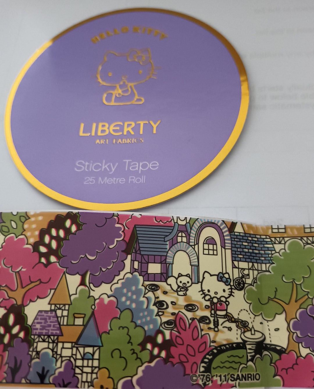 Hello Kitty Sanrio Liberty Art Cellotape Licensed 25 Mtr Roll Gorgeous ...