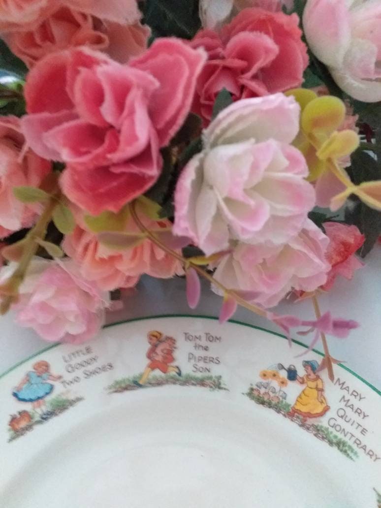 Morley Ware 1930s Nursery Rhymes Breakfast Set and 2 Plates by Morley ...