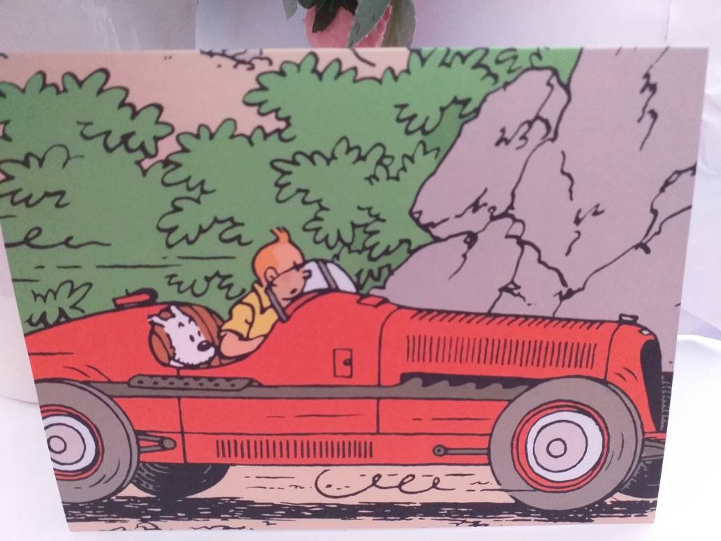 Tintin Greetings Cards Happy Birthday and Blank Tintin and - Etsy Australia