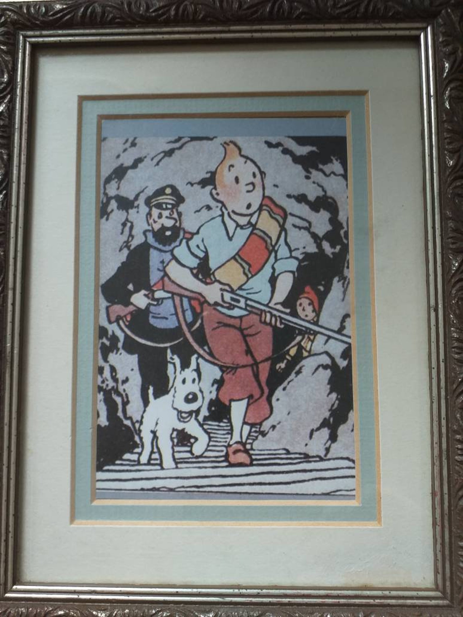 TinTin Pictures vintage Hergè framed pictures TinTin and | Etsy
