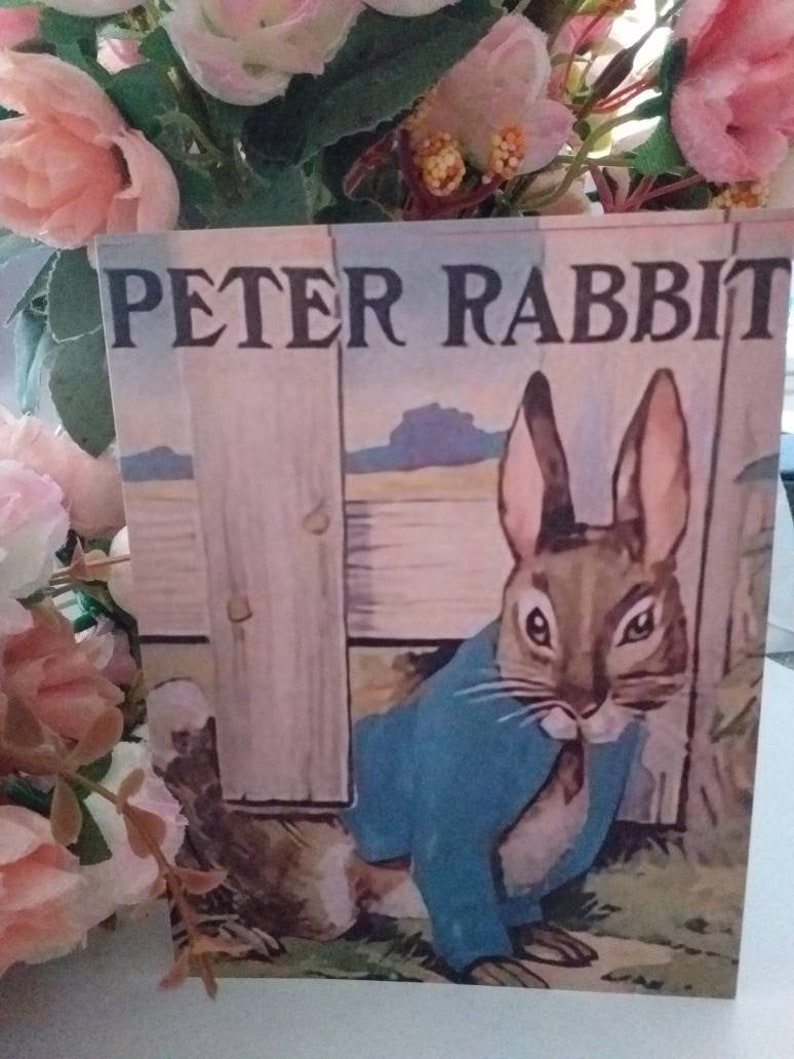 Peter Rabbit Happy Birthday Greetings Cards and Blank Cards - Etsy