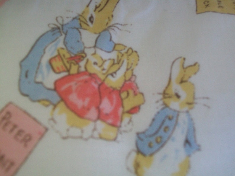 Peter Rabbit Fabric 3 Lovely Beatrix Potter Vintage Fabrics - Etsy ...