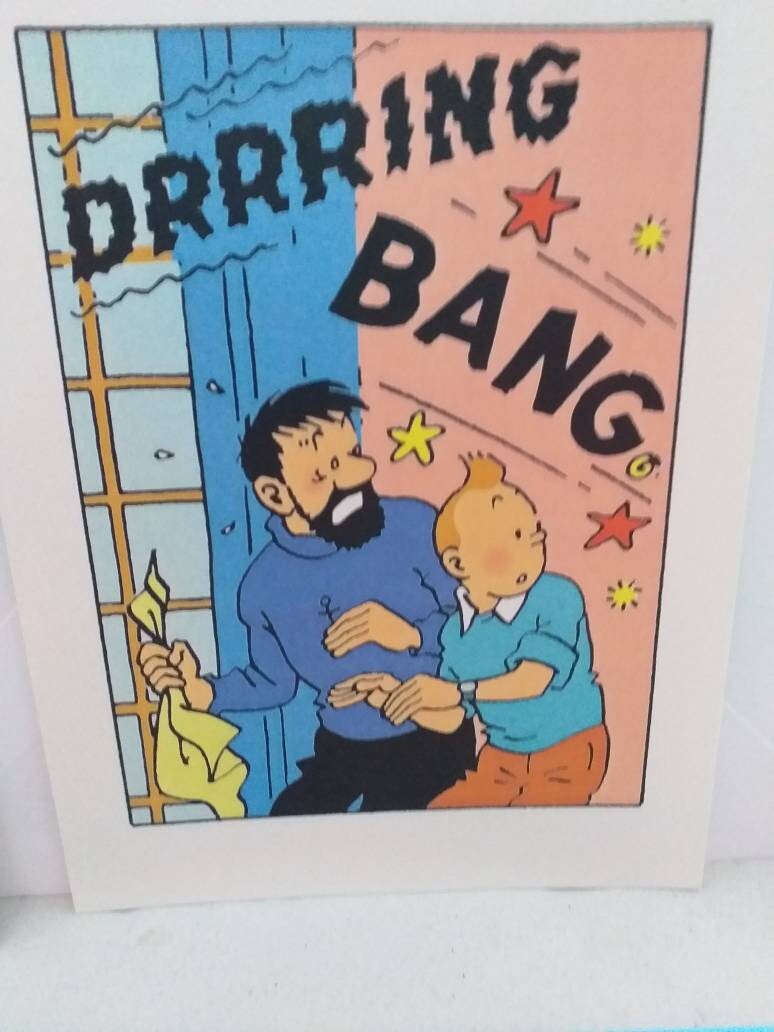 Tintin Vintage Hergè Packs of 4 Picture Post Cards Tintin and | Etsy