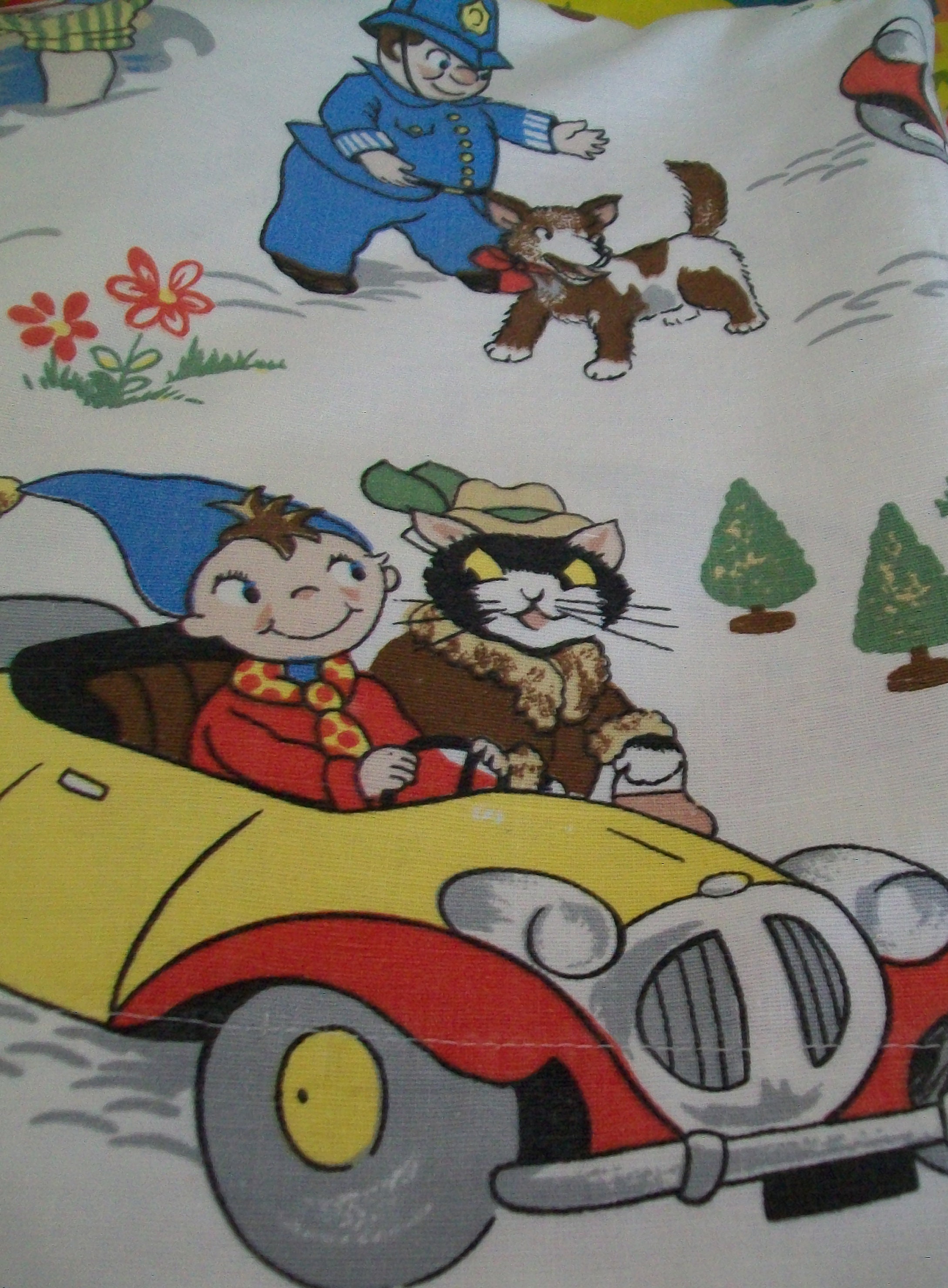 Noddy Fabric Vintage Noddy in Toy Land & Friends Fabric Good - Etsy ...