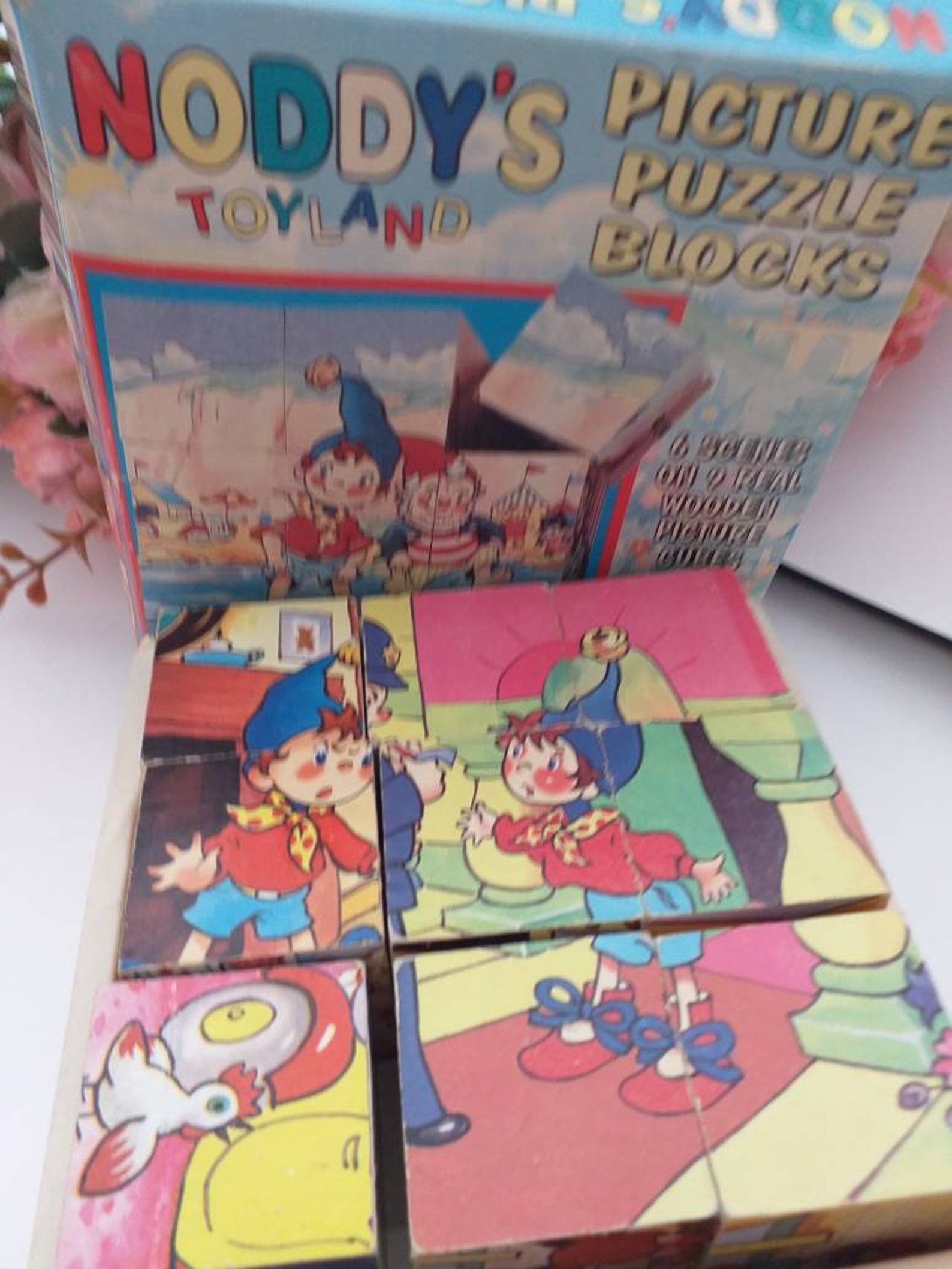 Noddy in Toyland Wooden Picture Puzzle Blocks in Original Box - Etsy