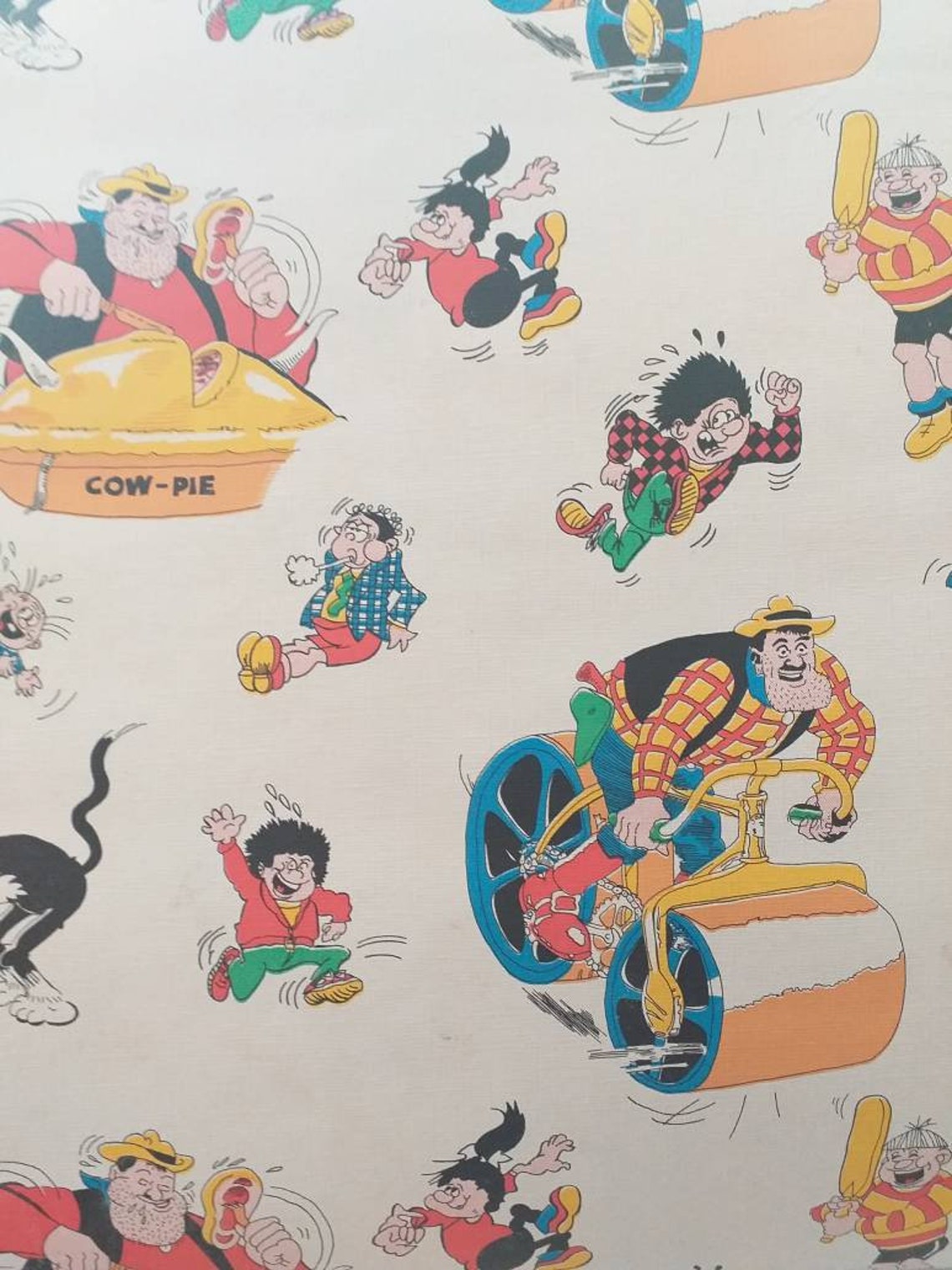 Beano Desperate Dan Lovely Vintage 1980s Wallpaper With - Etsy UK