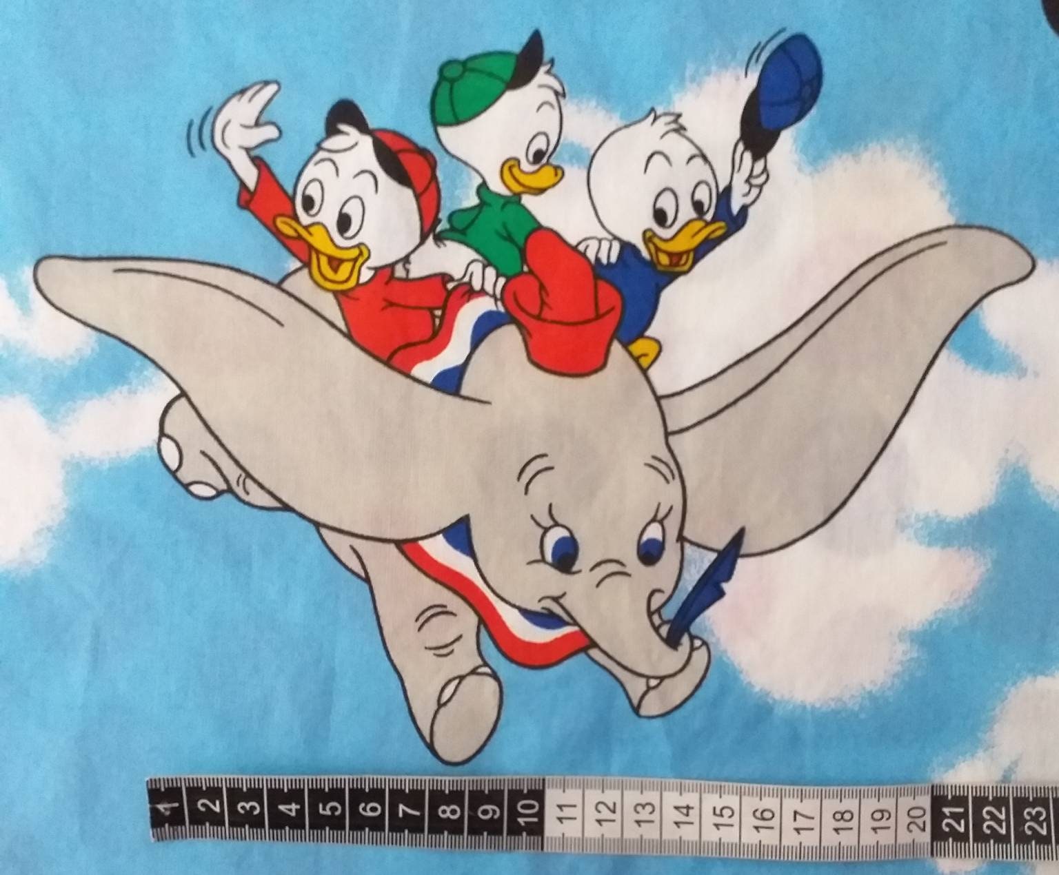 Mickey Mouse Disney Fabrics Vintage 1970s Reclaimed Disney Fabrics ...