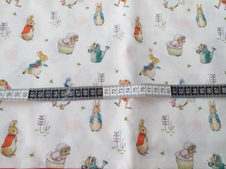 Peter Rabbit Fabric 1950s & Various Vintage Beatrix Potter Fabrics ...