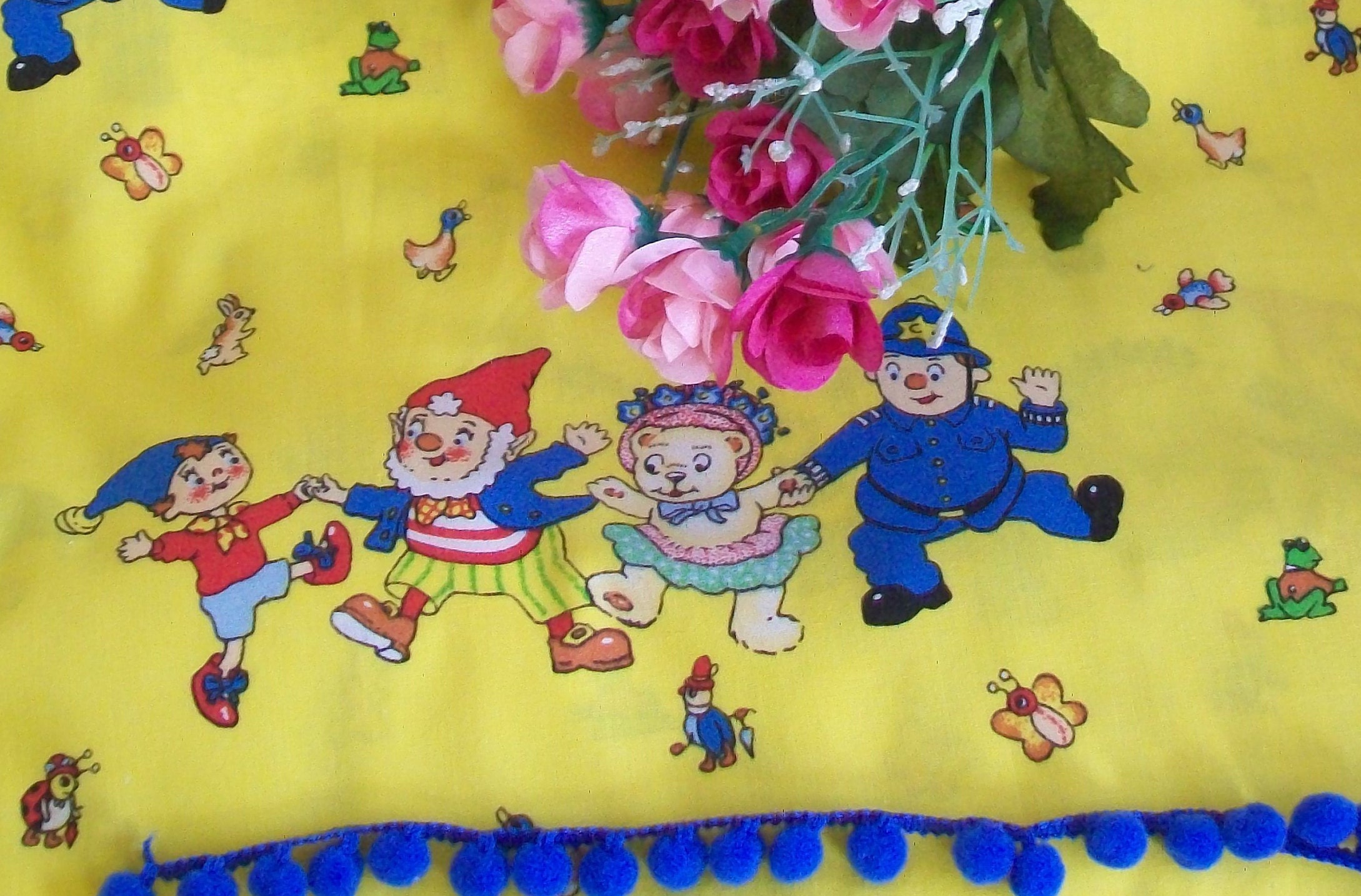 Noddy Fabric Vintage Noddy in Toy Land & Friends Fabric Gorgeous ...