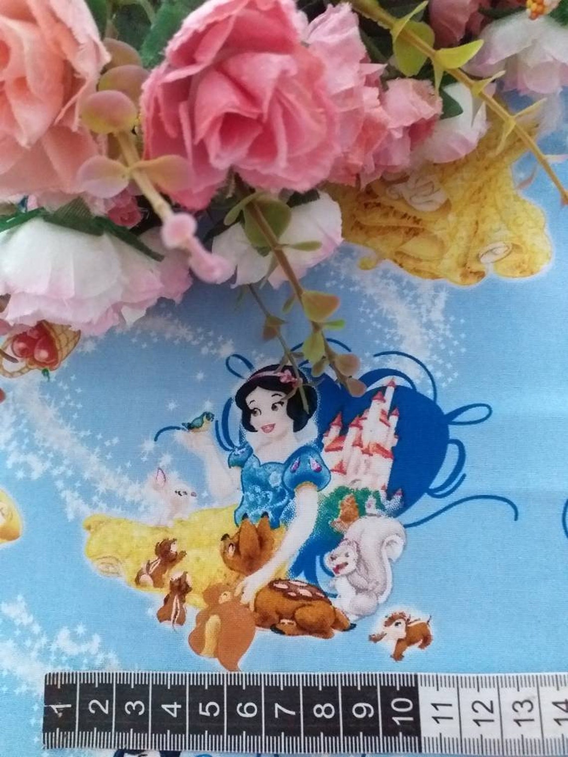 Snow White Disney Fabrics Vintage 1980 Seven Dwarfs Fabric & | Etsy