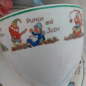 Morley Ware 1930s Nursery Rhymes Breakfast Set and 2 Plates by Morley ...