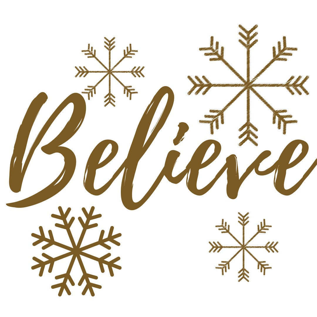 Believe Downloadable/printable Image With Transparent Background - Etsy