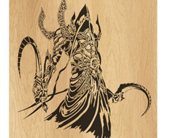 053-skull Scroll Saw Pattern pdf Jpg Dxf Svg Eps - Etsy