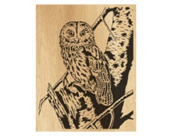 066-owl Scroll saw pattern pdf jpg dxf svg eps | Etsy