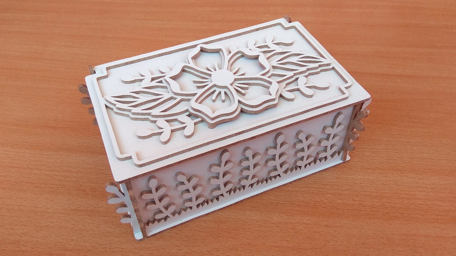 C122-flower Box Scroll Saw Pattern - Etsy