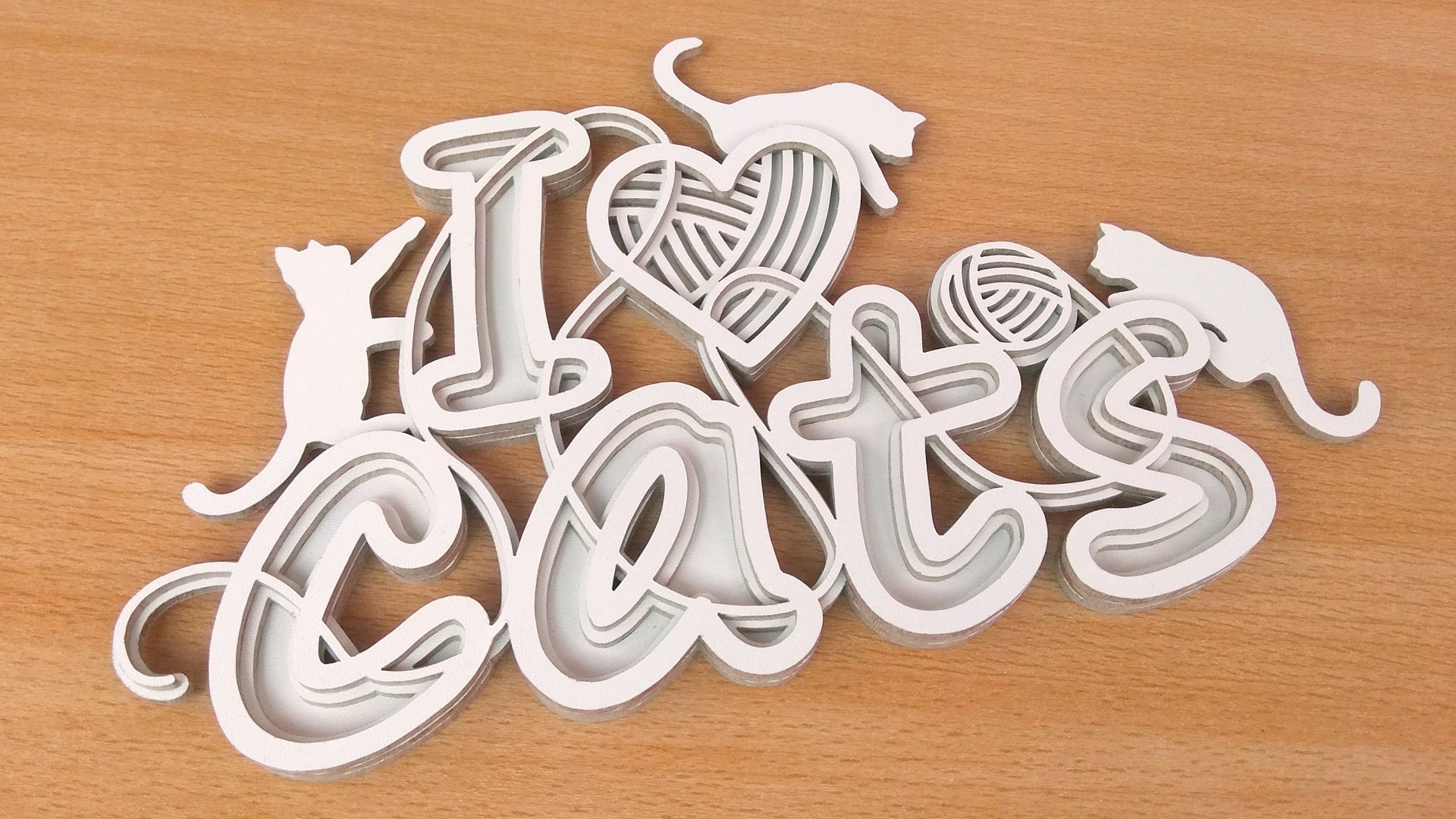 C117-cats Scroll Saw Pattern pdf Dxf Svg Eps - Etsy