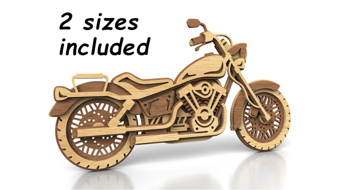 C220-motorcycle Scroll Saw Pattern pdf Dxf Svg Eps - Etsy