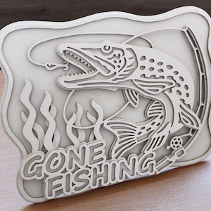 C193-fishing - Scroll Saw Pattern (pdf, Dxf, Svg, Eps) - Etsy