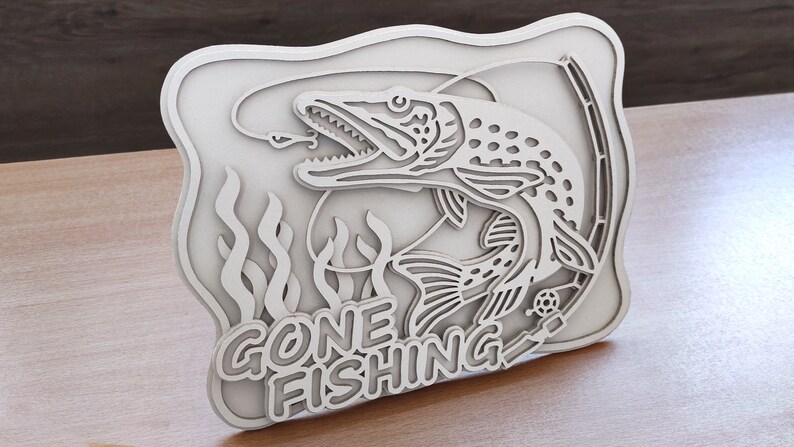 C193-fishing Scroll Saw Pattern pdf Dxf Svg Eps - Etsy