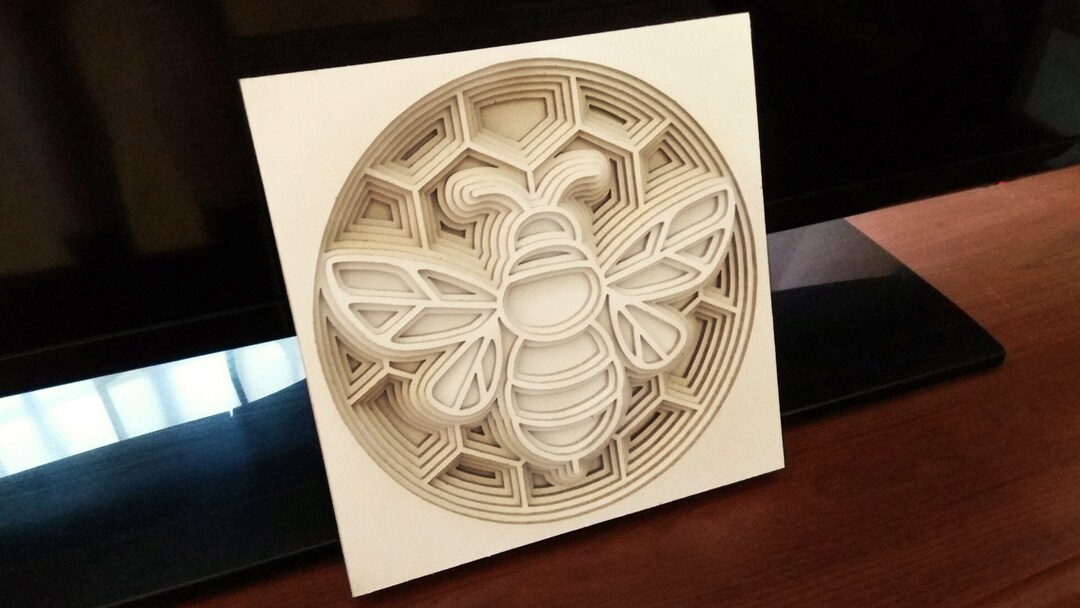 C20-bee - Scroll Saw Pattern (pdf, Dxf, Svg, Eps) - Etsy