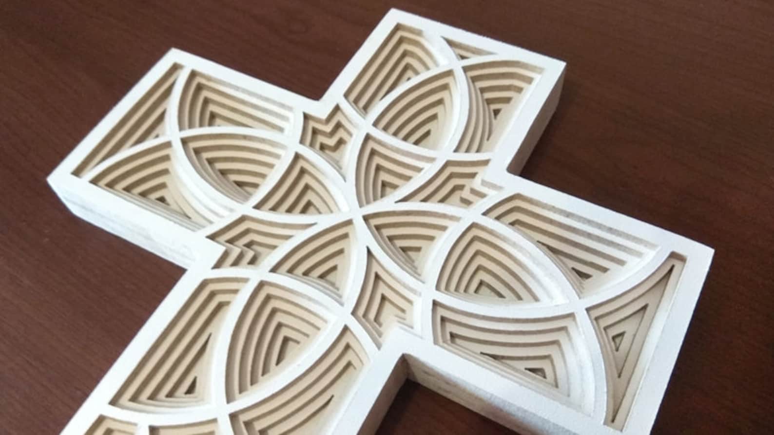 C23-cross Scroll Saw Pattern pdf Dxf Svg Eps | Etsy