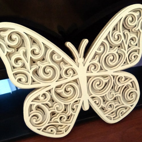 C35-butterfly Scroll Saw Pattern pdf Dxf Svg Eps - Etsy