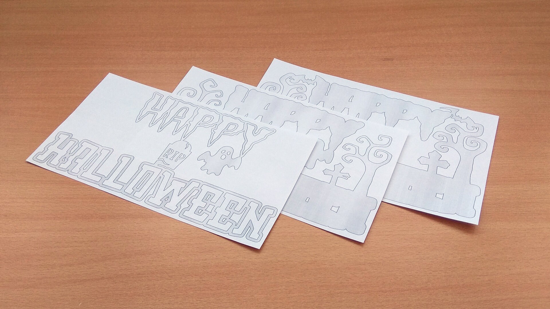 C133-halloween Scroll Saw Pattern pdf Dxf Svg Eps - Etsy