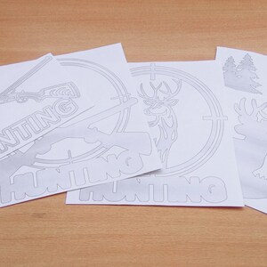 C129-hunting - Scroll Saw Pattern (pdf, Dxf, Svg, Eps) - Etsy