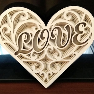 C25-love - Scroll Saw Pattern (pdf, Dxf, Svg, Eps) - Etsy