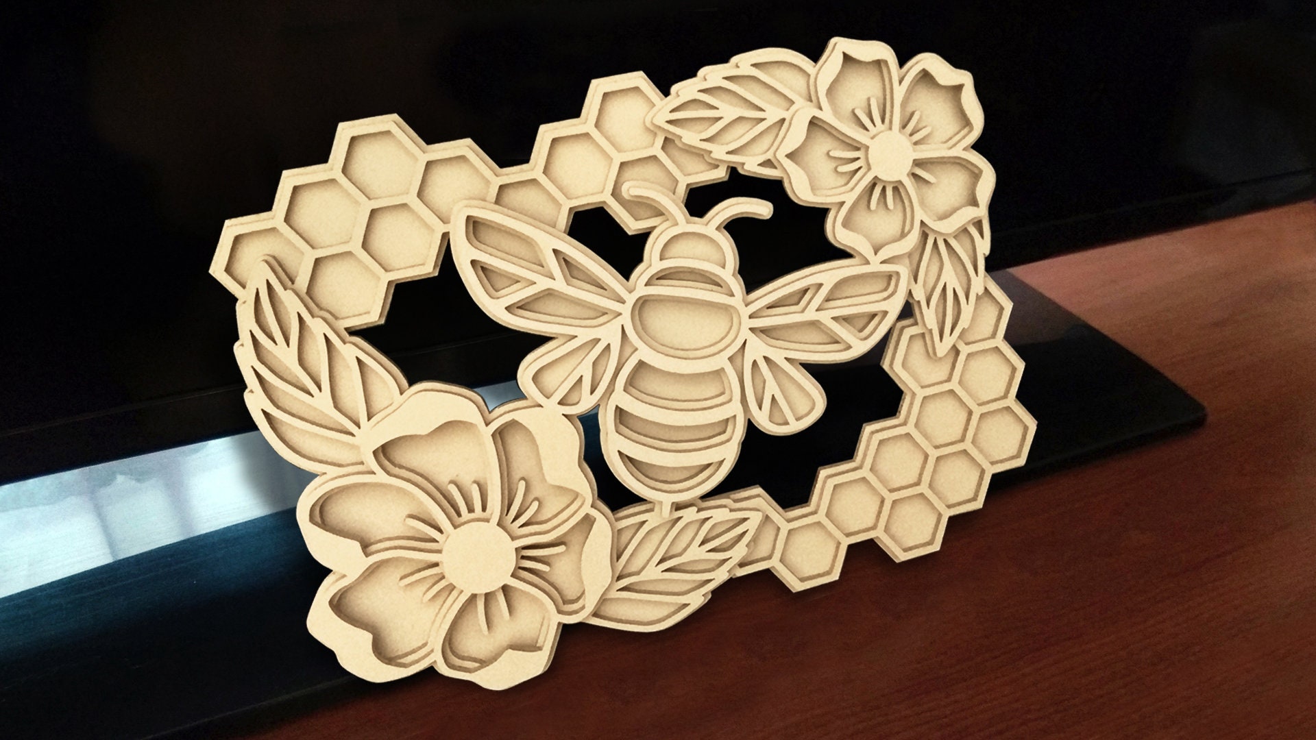C118-bee - Scroll Saw Pattern (pdf, Dxf, Svg, Eps) - Etsy Australia