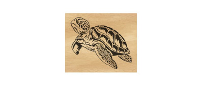 102-turtle Scroll Saw Pattern pdf Jpg Dxf Svg Eps - Etsy