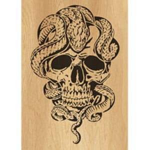 053-skull Scroll Saw Pattern pdf, Jpg, Dxf, Svg, Eps - Etsy