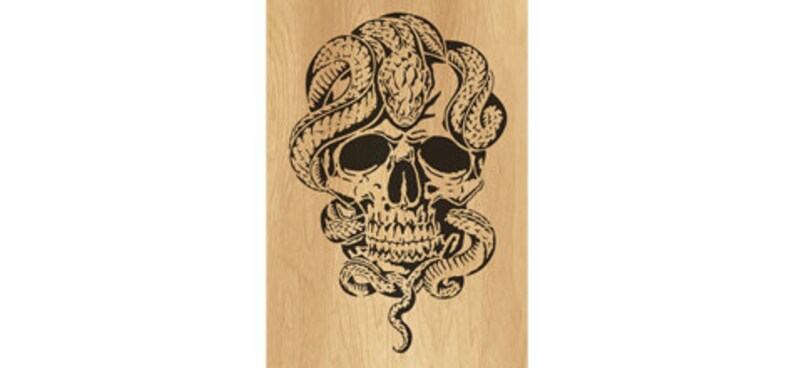 053-skull Scroll Saw Pattern pdf Jpg Dxf Svg Eps | Etsy