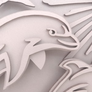 C108-dolphins - Scroll Saw Pattern (pdf, Dxf, Svg, Eps) - Etsy