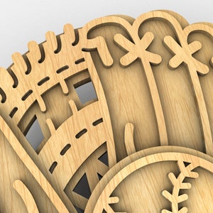C255-baseball - Scroll Saw Pattern (pdf, Dxf, Svg, Eps) - Etsy