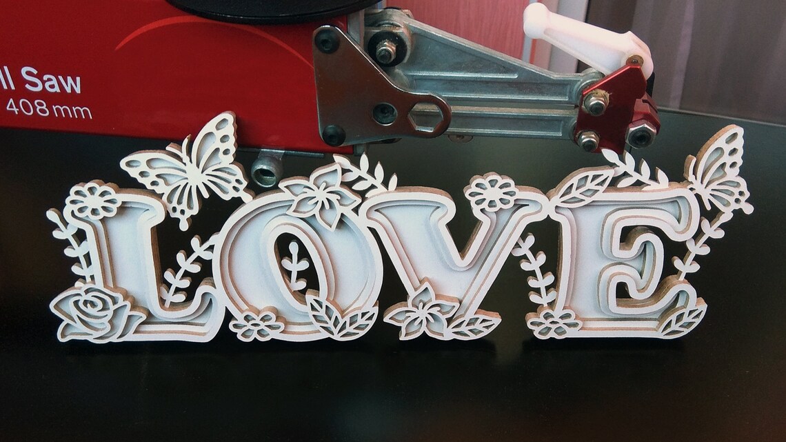 C107-love Scroll Saw Pattern pdf Dxf Svg Eps - Etsy