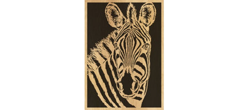 097-zebra Scroll Saw Pattern pdf Jpg Dxf Svg Eps - Etsy