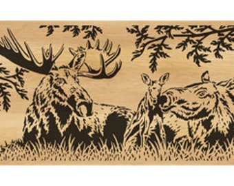 051-moose Scroll Saw Pattern pdf Jpg Dxf Svg Eps | Etsy